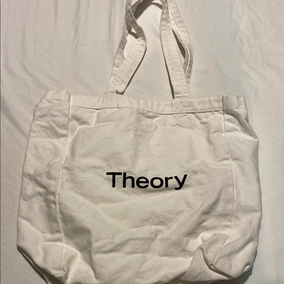 Theory | Bags | Theory White Canvas Tote Bag | Poshmark
